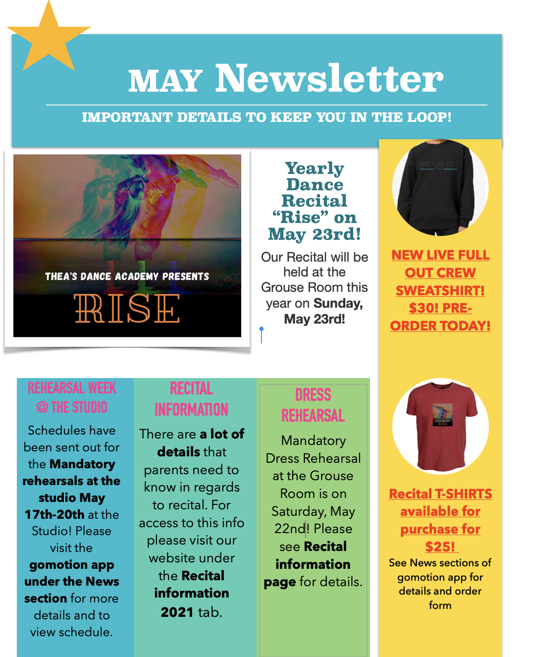 MAY NEWSLETTER